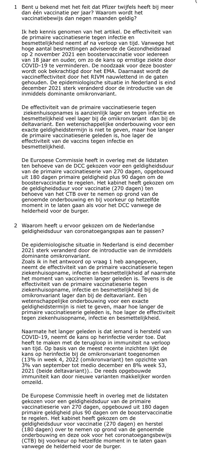 Fleur Agema on Twitter: "De inhoud doet er ook voor de nieuwe ⁦@ministerVWS⁩ niet toe. Hij heeft ...