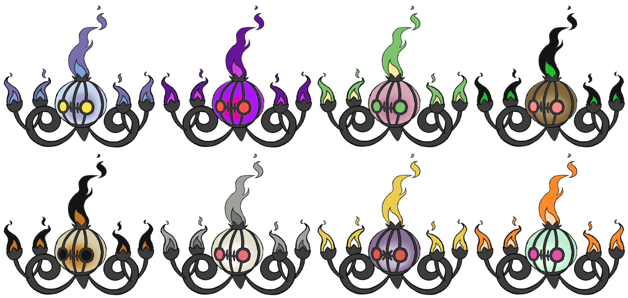 Shiny Chandelure Sprite