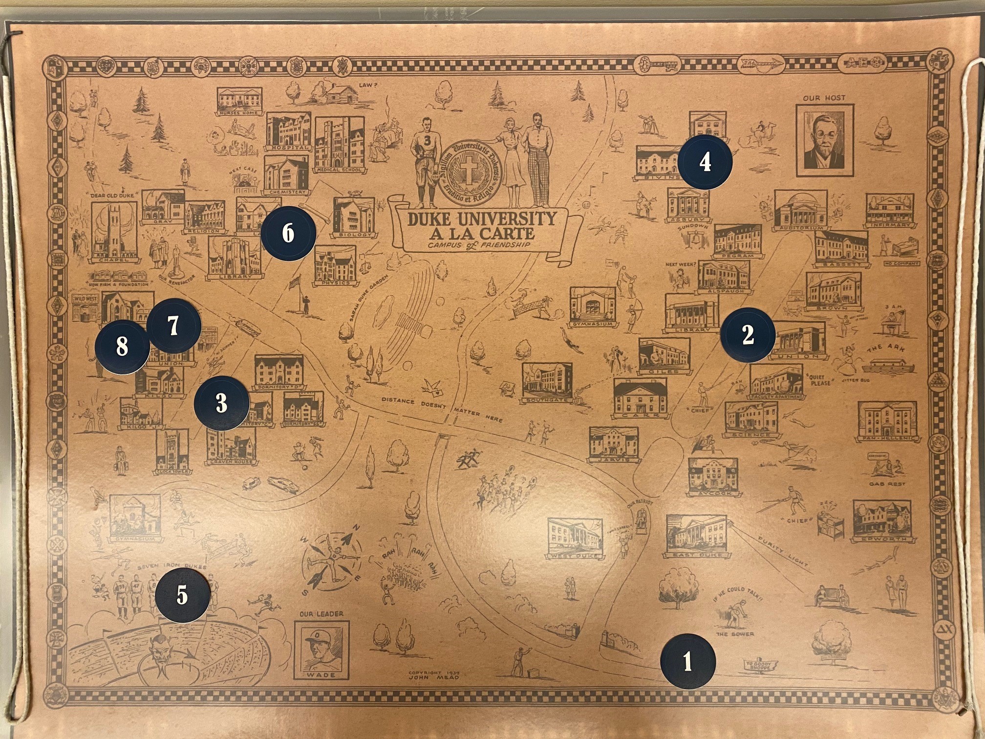 Duke East Campus Map