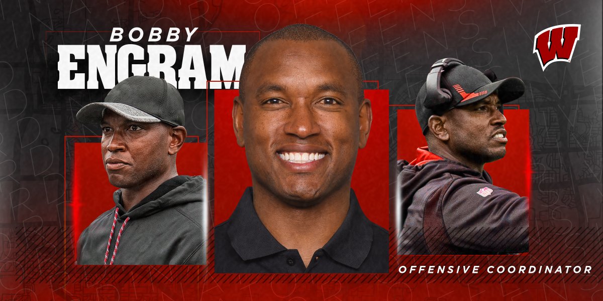 Wisconsin announces Bobby Engram as Offensive Coordinator : r/CFB