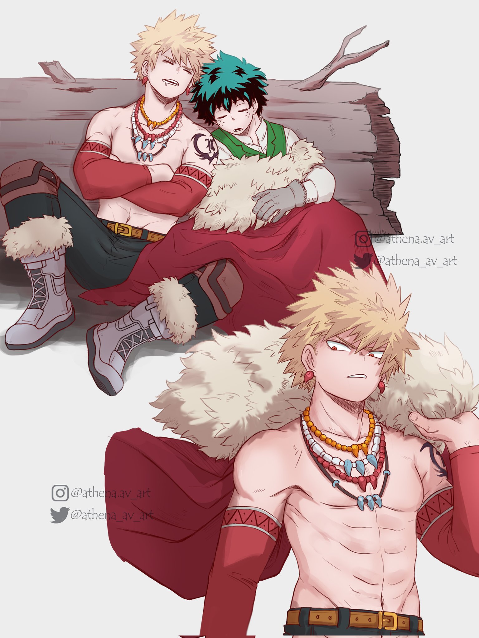 Athena-av art 🧡💚 Working on BkDk Fanzines! on Twitter: "Some BkDk doodles with the Medieval AU 💚 ...