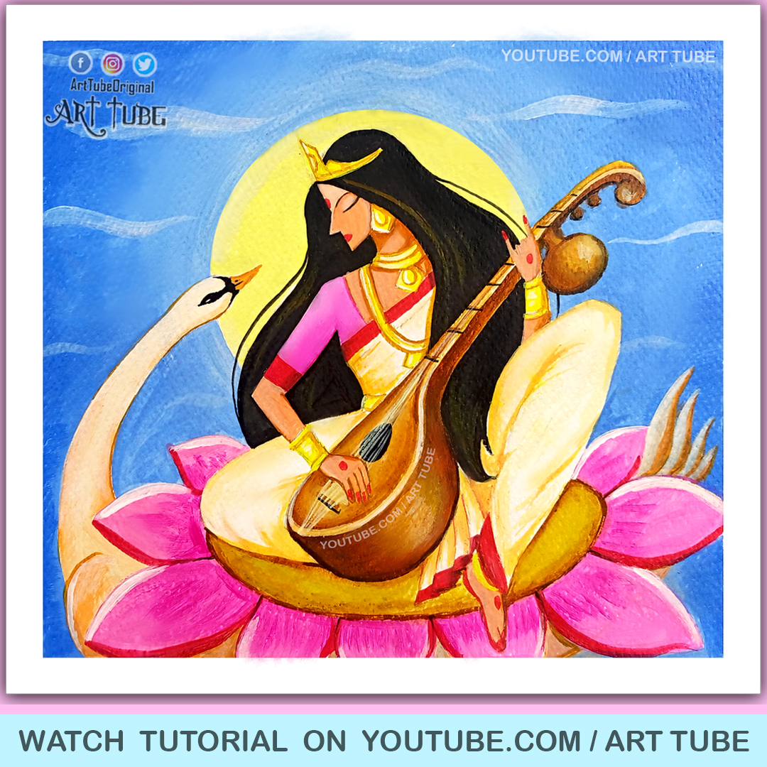 Saraswati Abstract Painting
