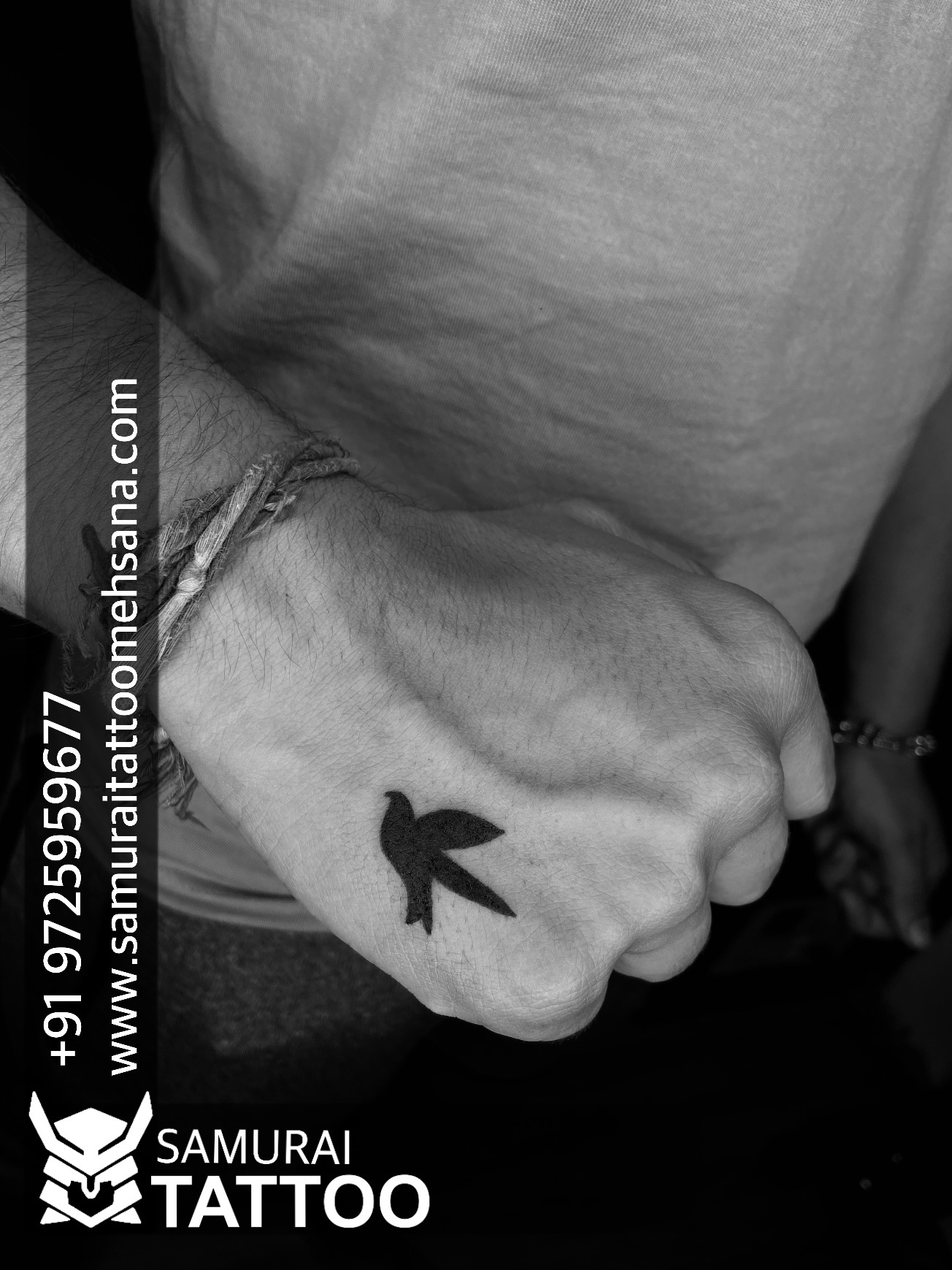 Bird Tattoo On Hand