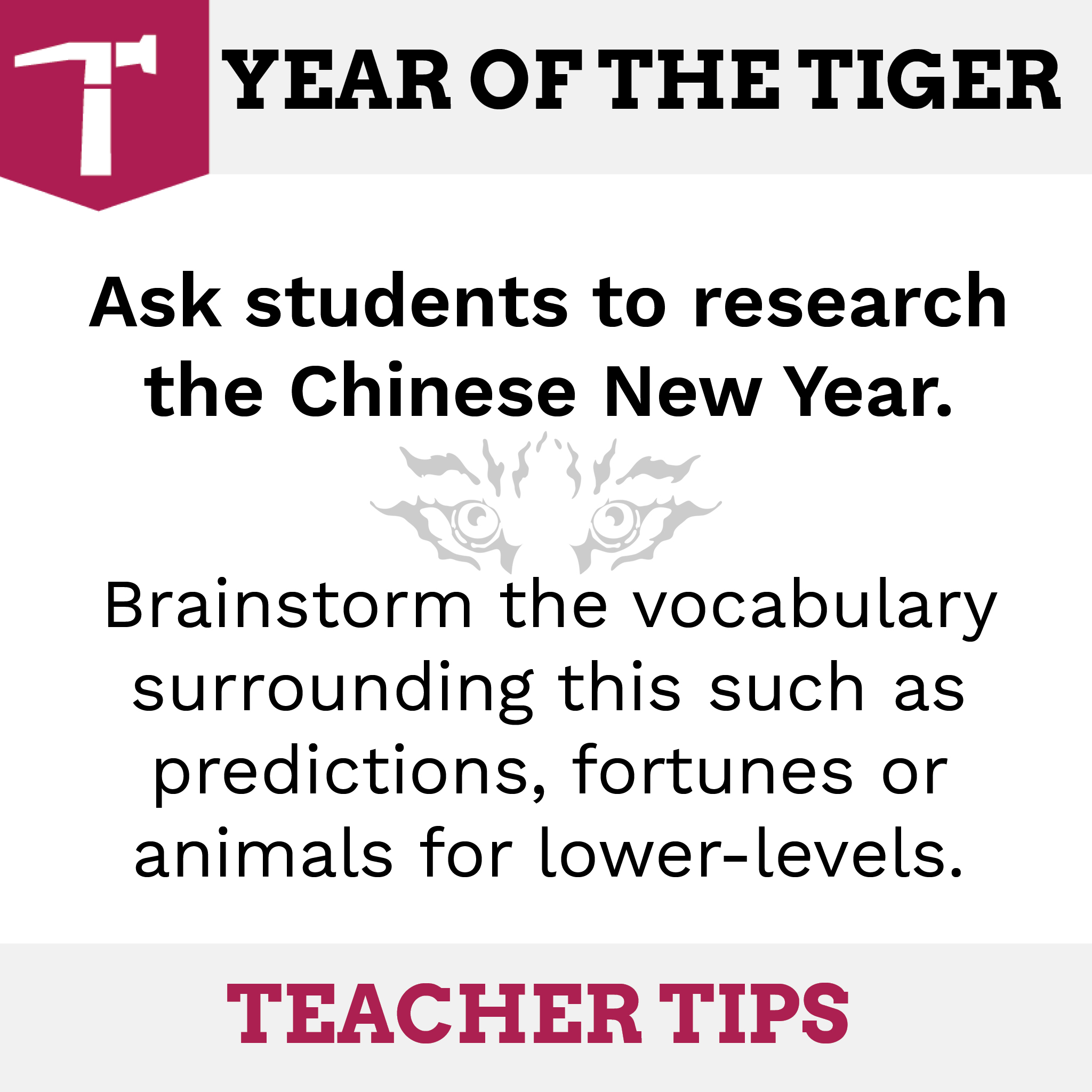 TEFL-Toolkit on Twitter: "Happy Lunar New Year! As a quick classroom ...