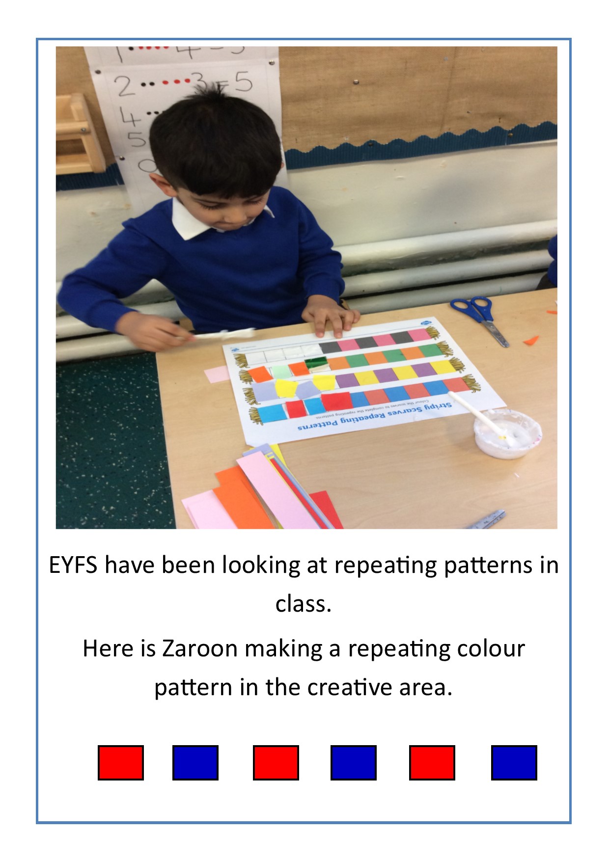 Repeating Patterns Worksheets Eyfs Pattern | NCETM