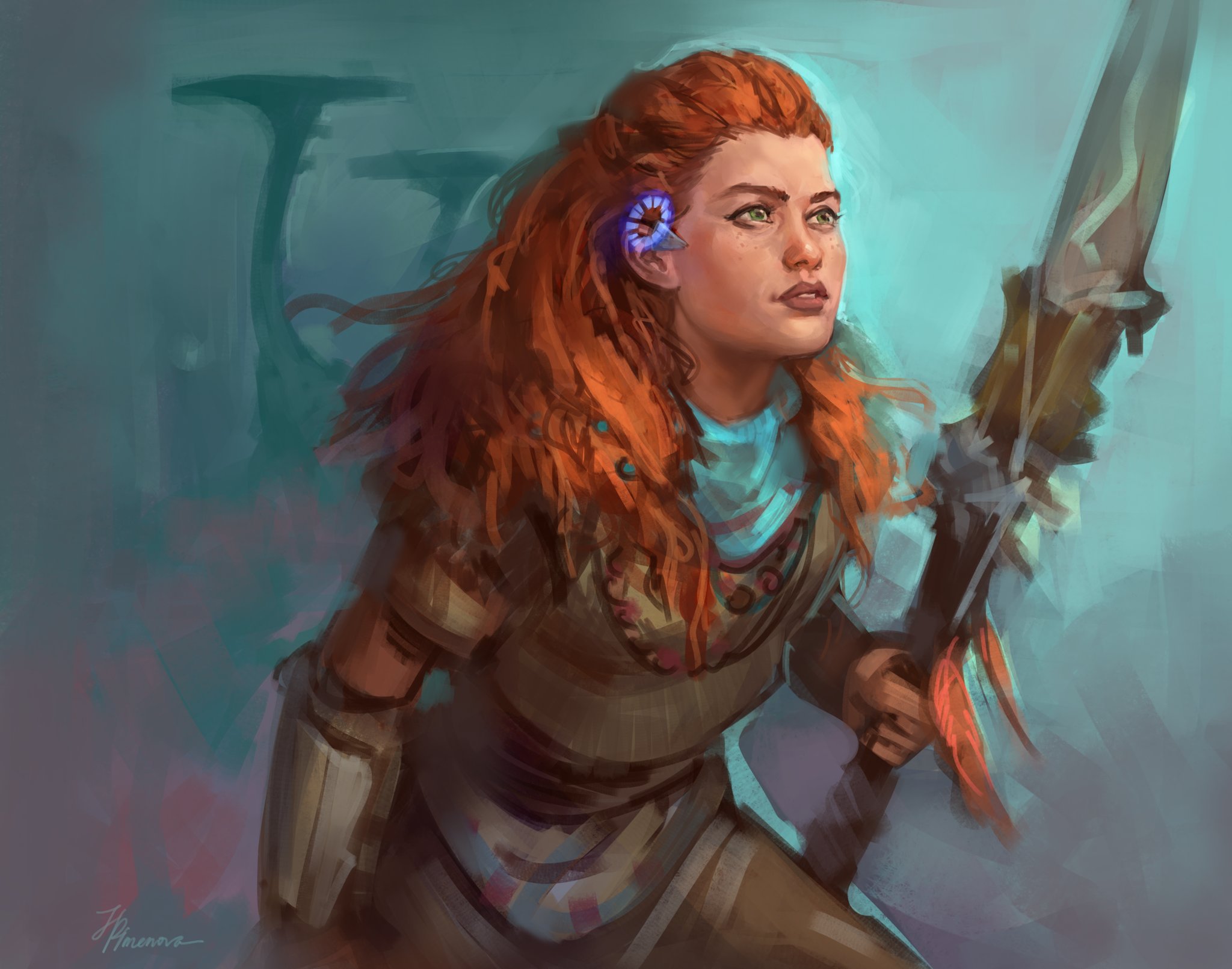 Red Headed Female Dwarf