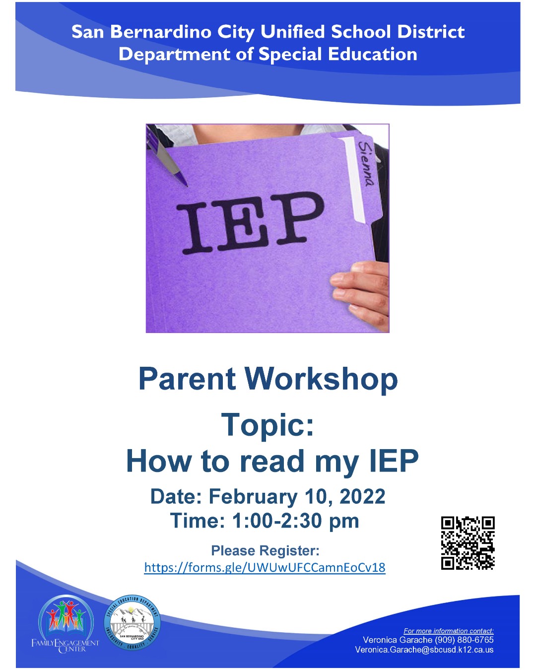 San Bernardino City Unified School District on Twitter: "Virtual Parent ...