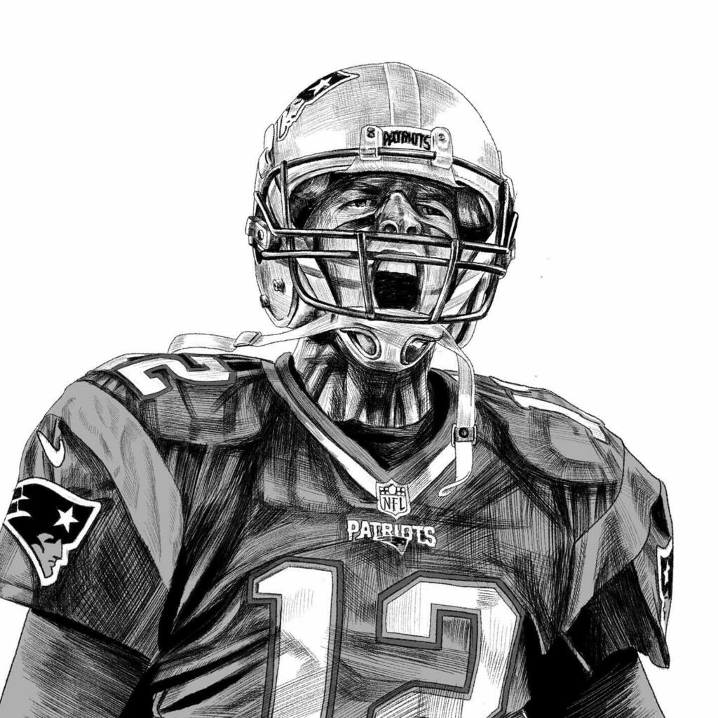 Drawings Of Nfl Players