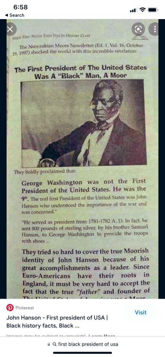 Was John Hanson A Moor