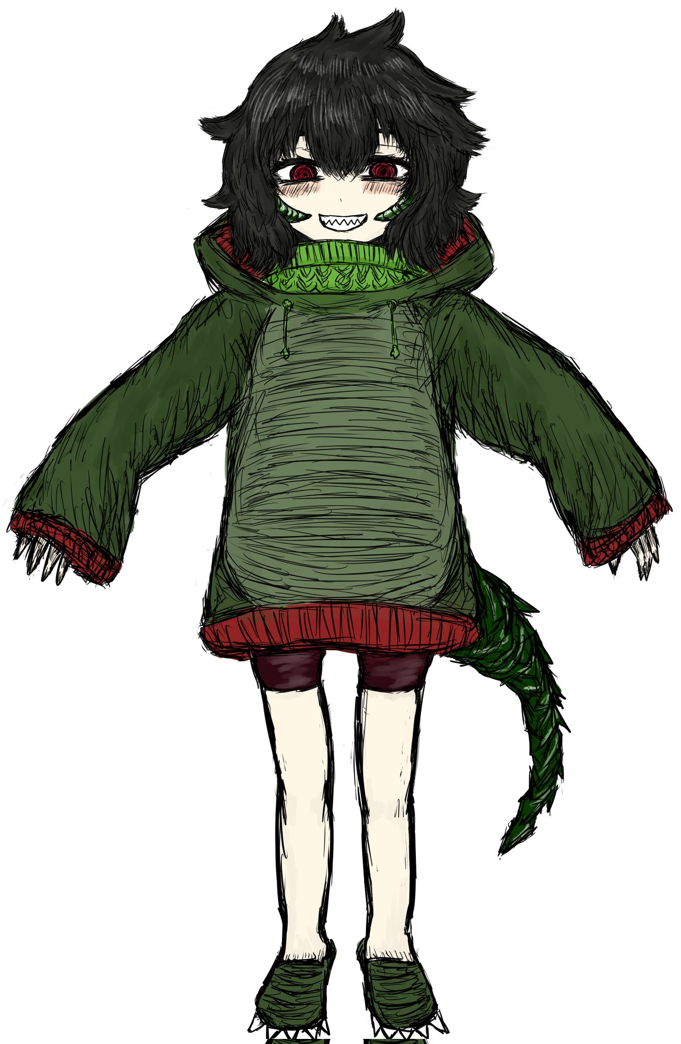 怪獣娘アスパラス🔥🐊新人VTuber on Twitter: "初めまして怪獣VTuberの怪獣娘アスパラスです🐊‼️ 東方異形鄕やblacksoulsの産みの親である寿司勇者トロさんにガワを ...