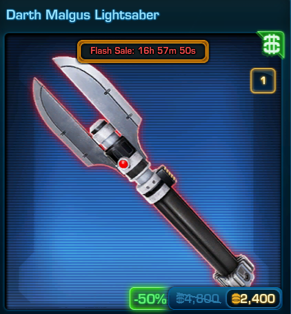 Darth Malgus Lightsaber Replica
