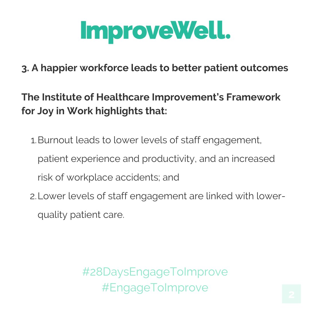 ImproveWell on Twitter: "Gathering real-time insights from the frontline, giving staff a voice ...