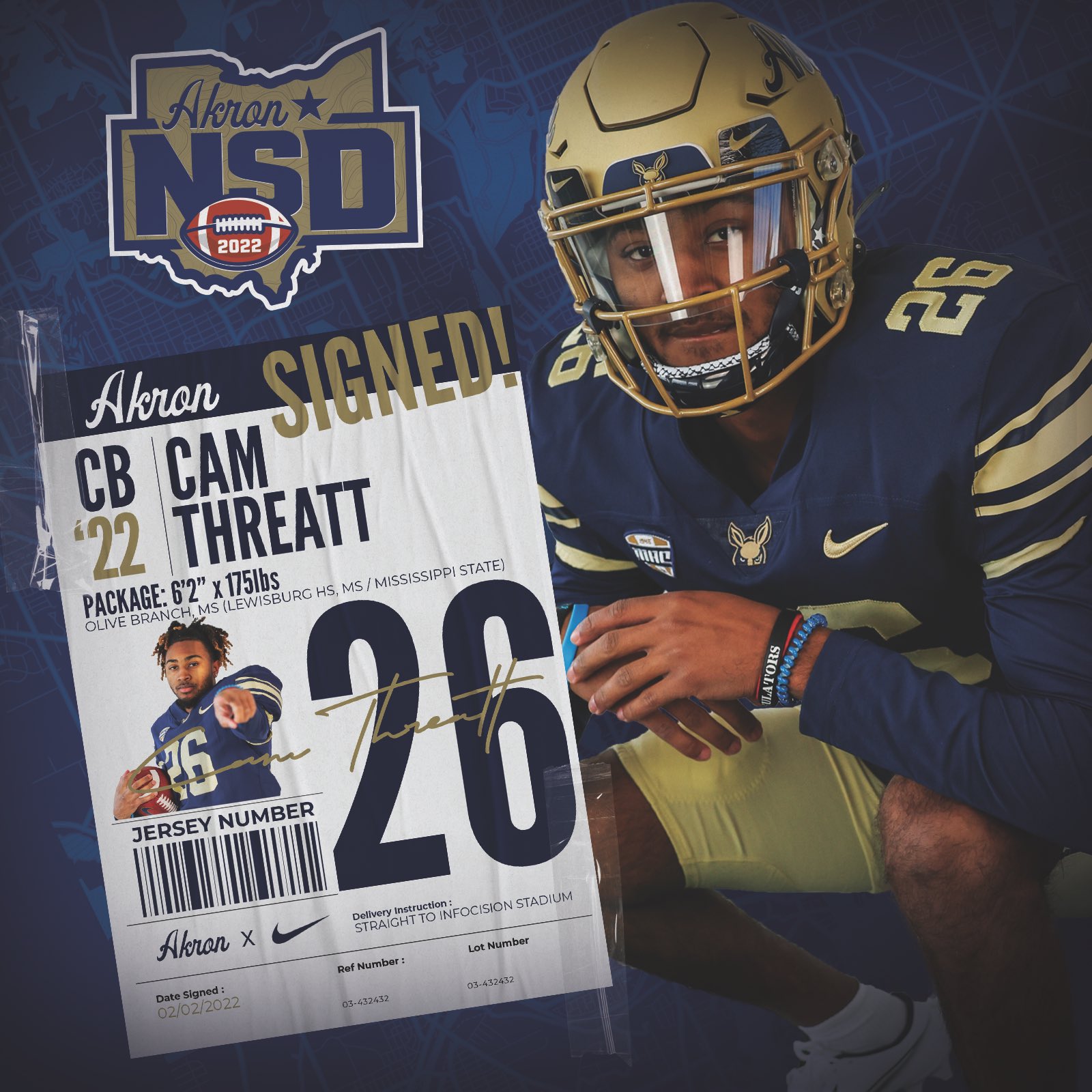 Akron Football Uniforms 2022