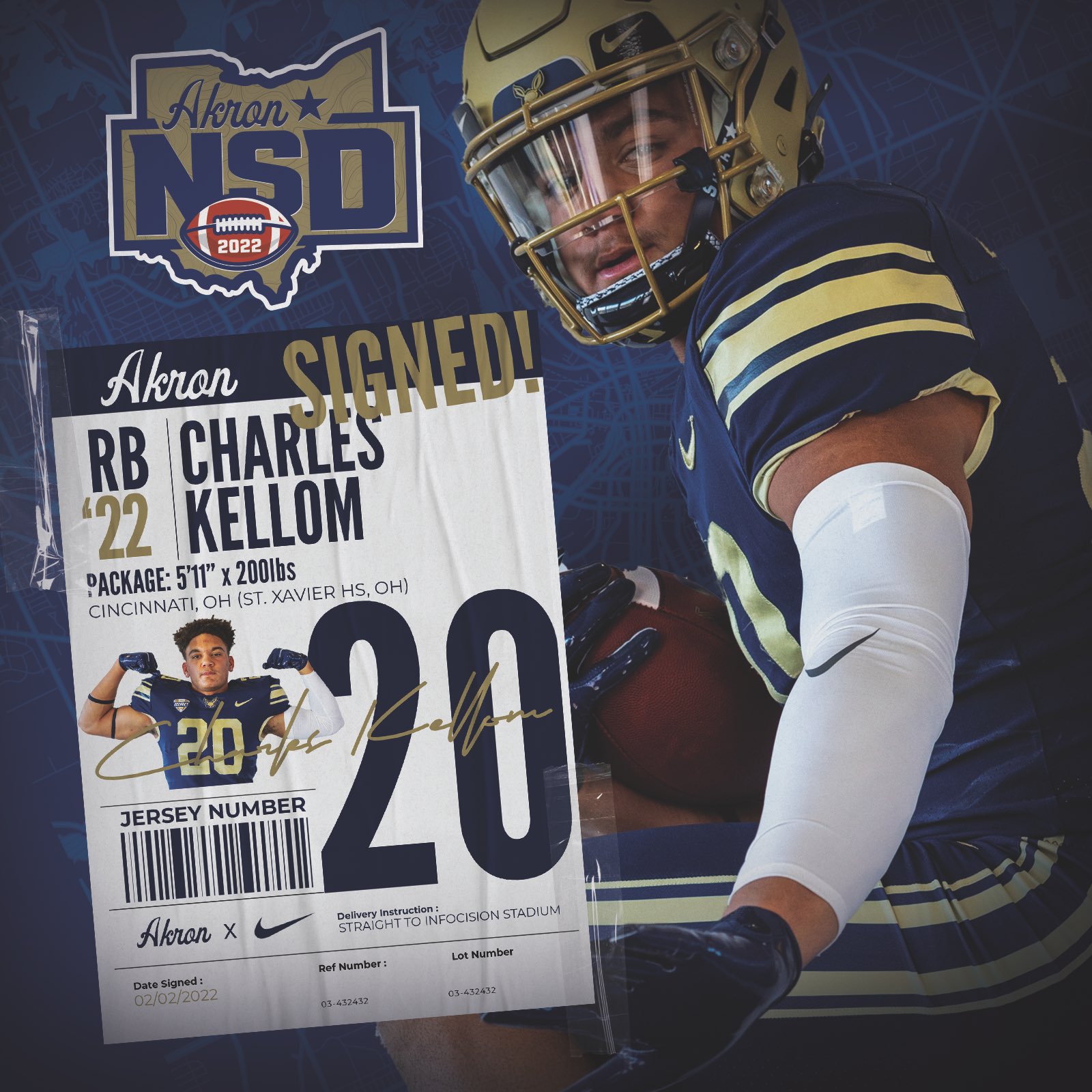 Akron Football Uniforms 2022