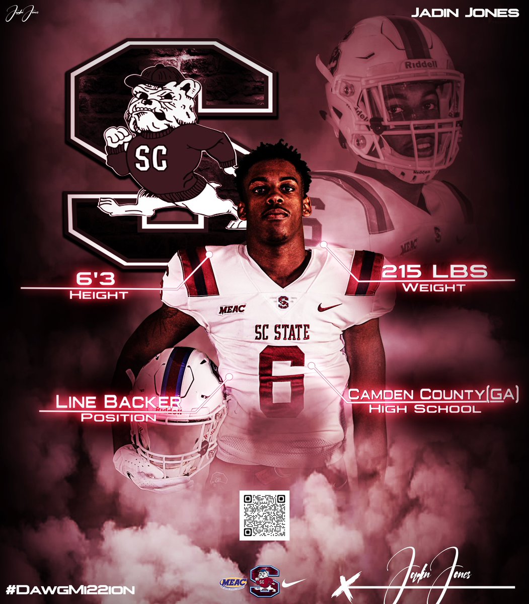 2022 3* LB Jadin Jones signs with South Carolina State : r/CFB