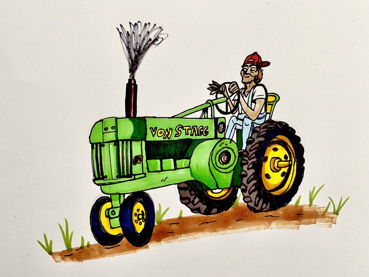 John Deere Tractors Cartoon