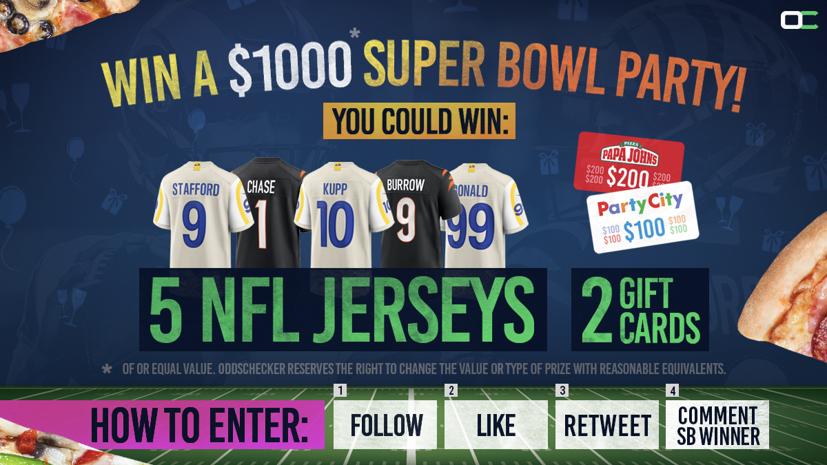 OddsChecker on Twitter: "You throw the #SuperBowl party 🎉 , we pay for it.💰 1 person will win 5 ...