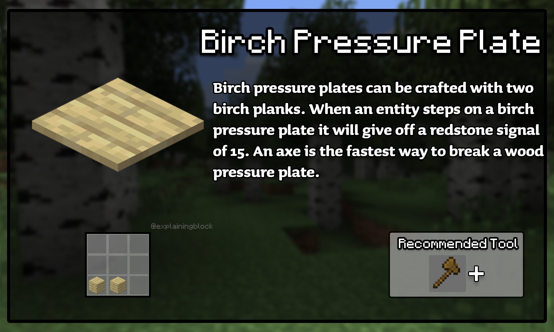 How To Make A Pressure Plate In Minecraft