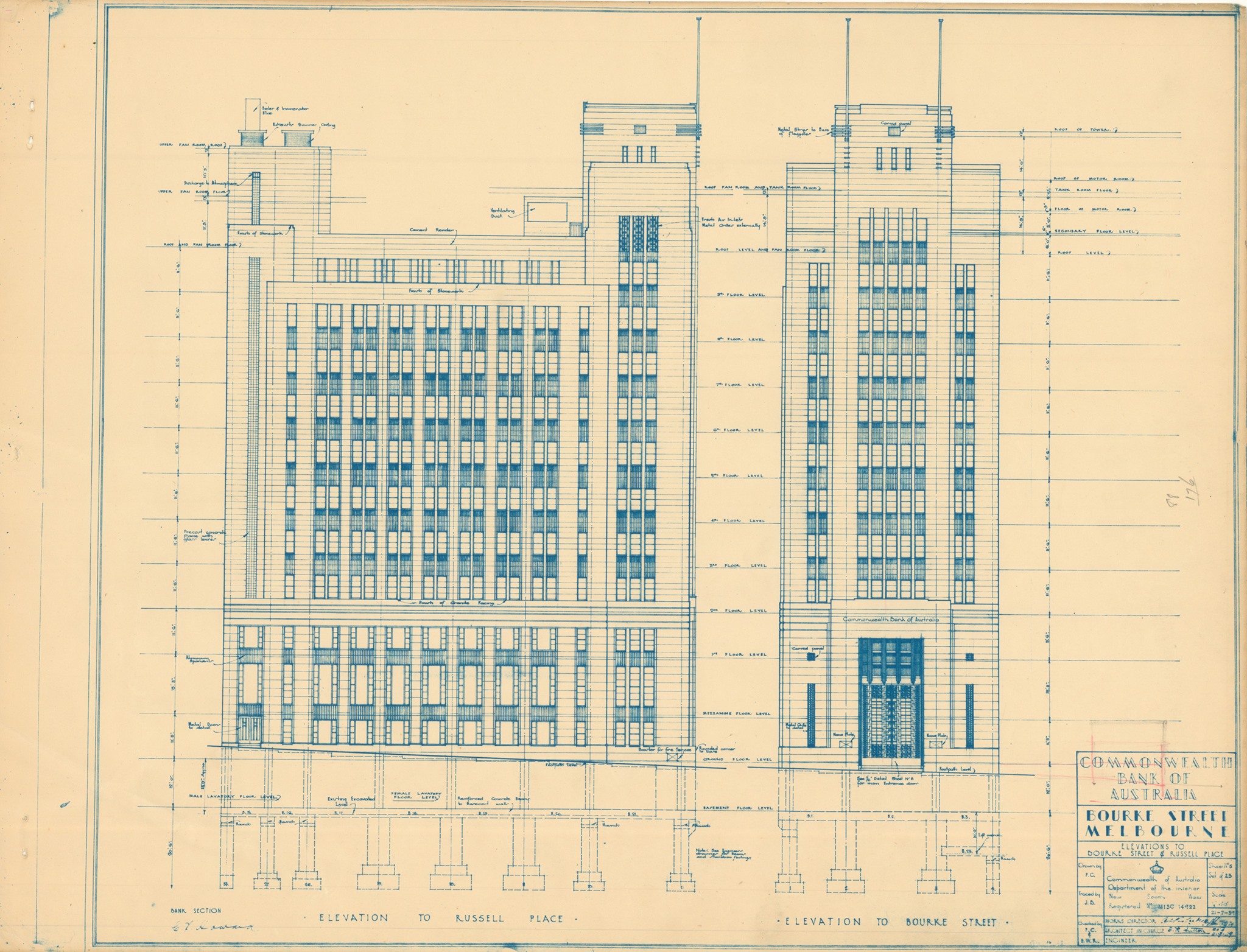 Art Deco Buildings Drawings