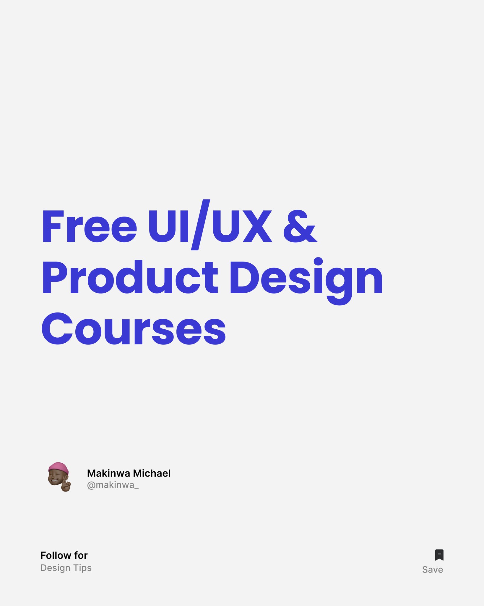 GREATNESS 🦍🎖 on Twitter: "Dear UI/UX Designers here are some FREE ui/ux & product design courses ...