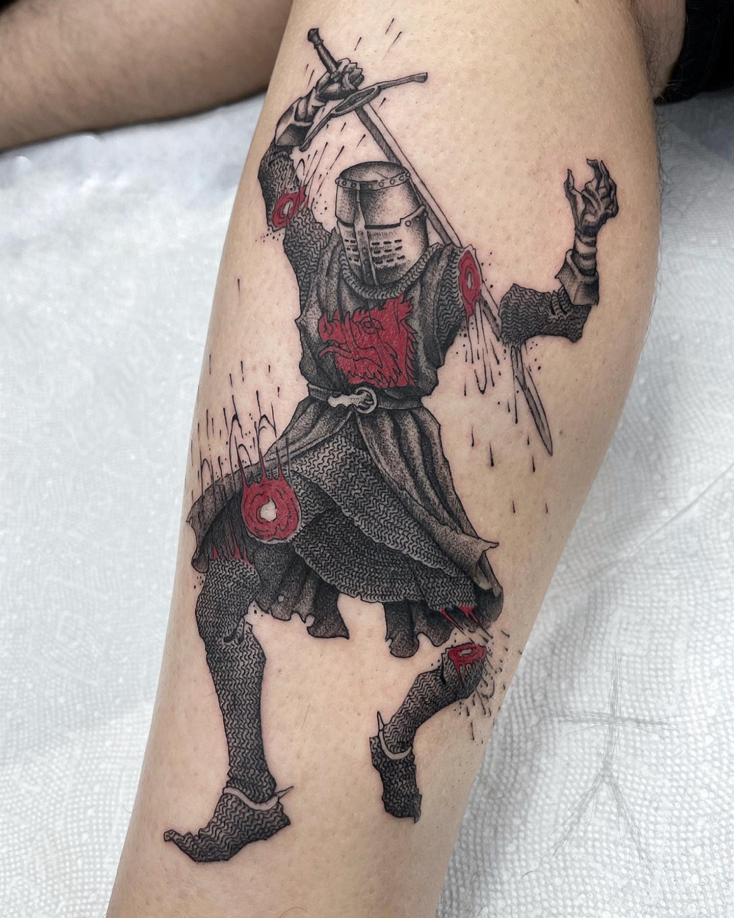 Knights Shield Tattoos