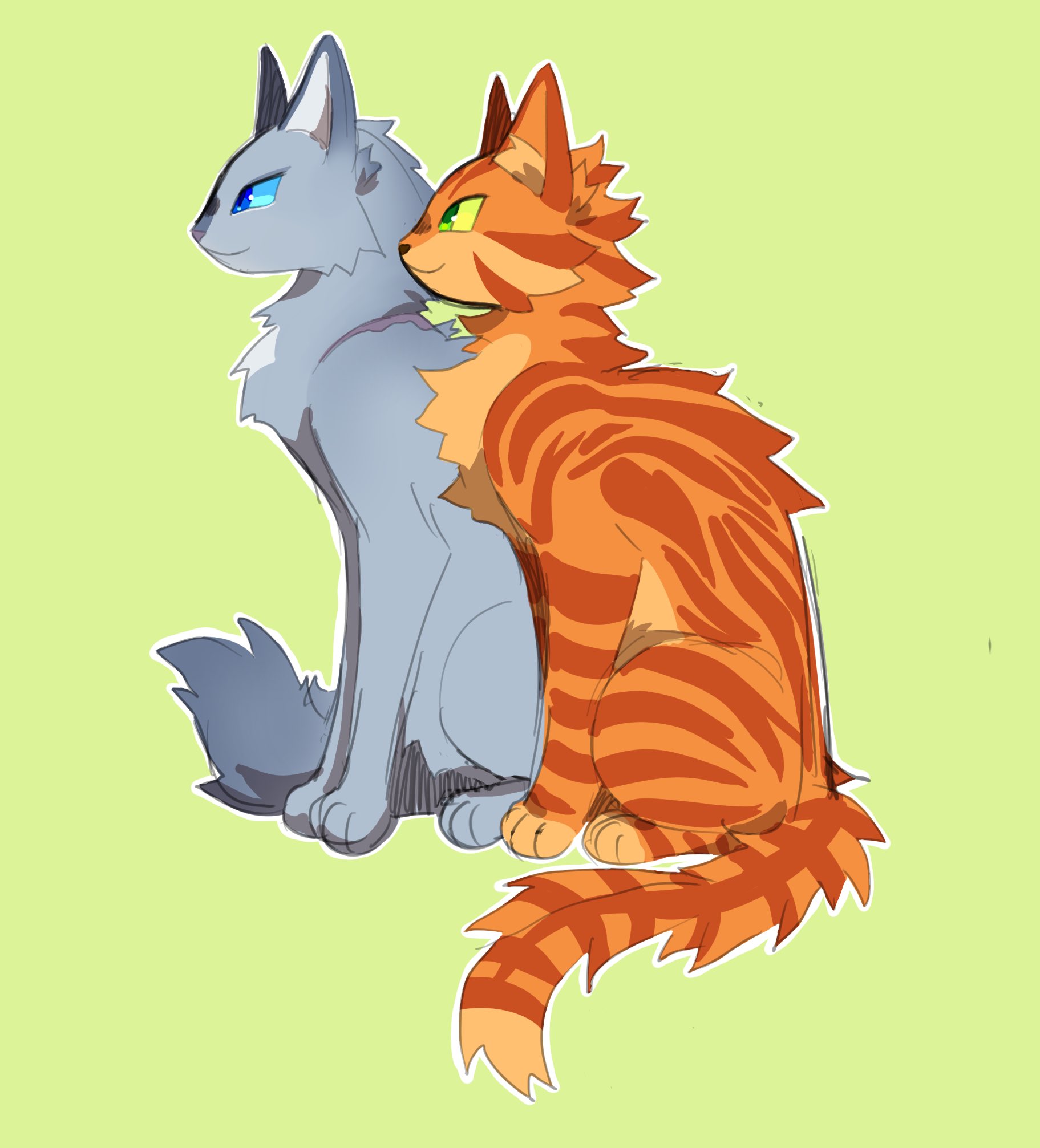 Krigerkatter Bluestar Og Firestar Bluestar Angry At Fireheart By