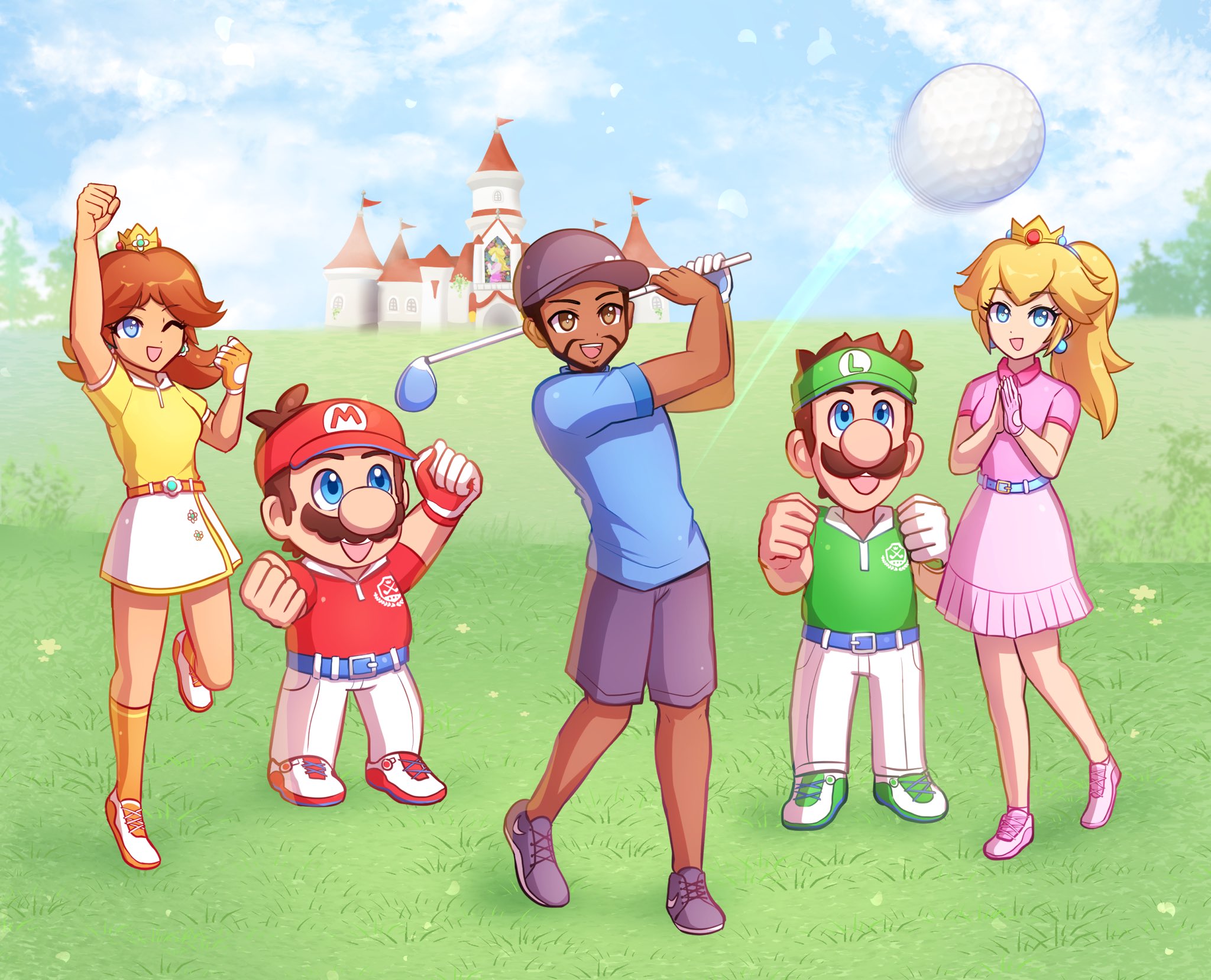 Mario Luigi Peach And Daisy