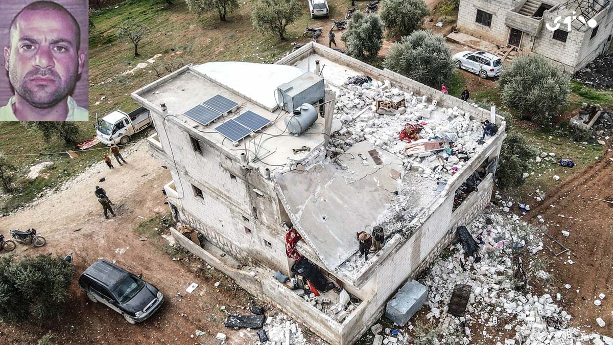 عملية عسكرية أميركية خاطفة شمالي سوريا تقضي على خليفة البغدادي حيث