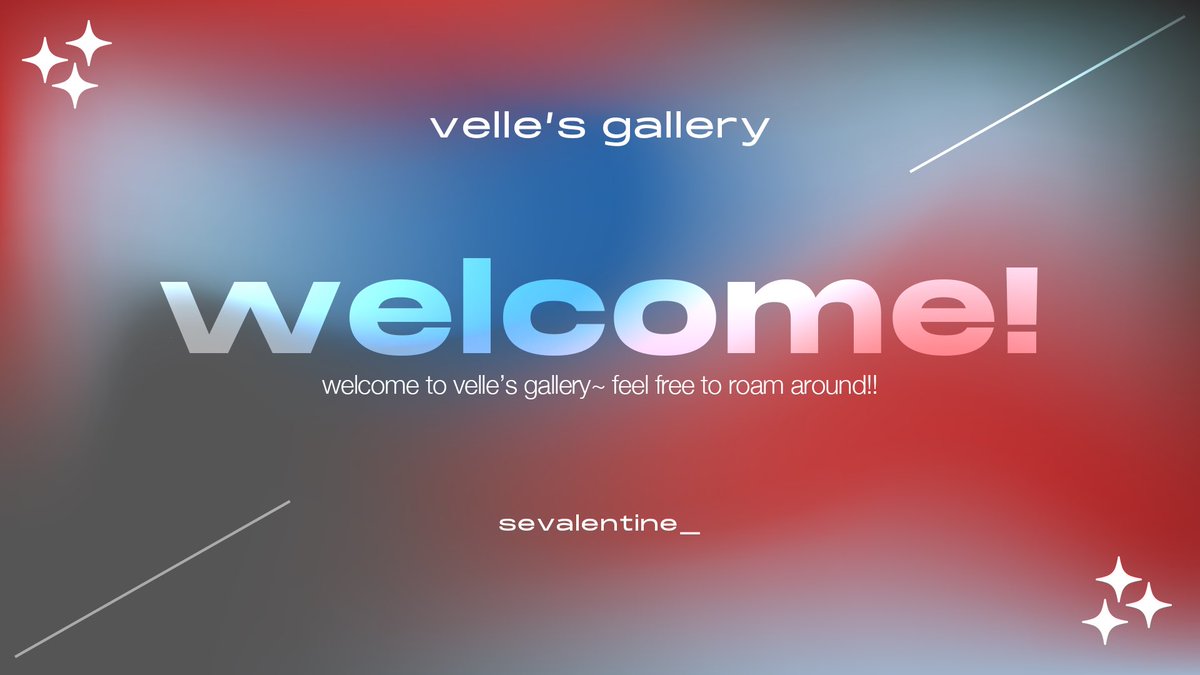 welcome to velle's gallery! / Twitter