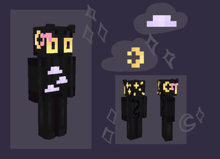 Purple Cat Skin Minecraft