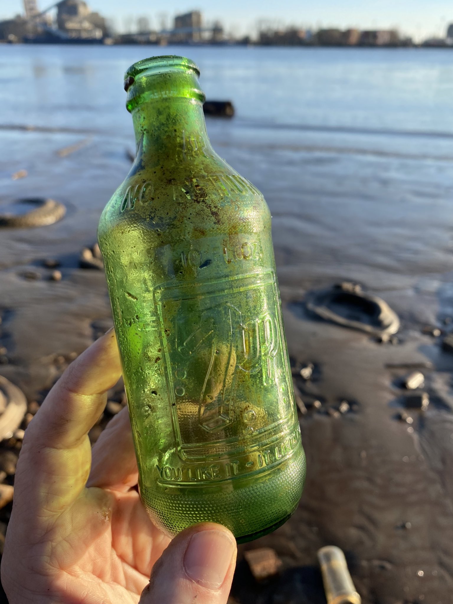 Vintage 7up Bottle