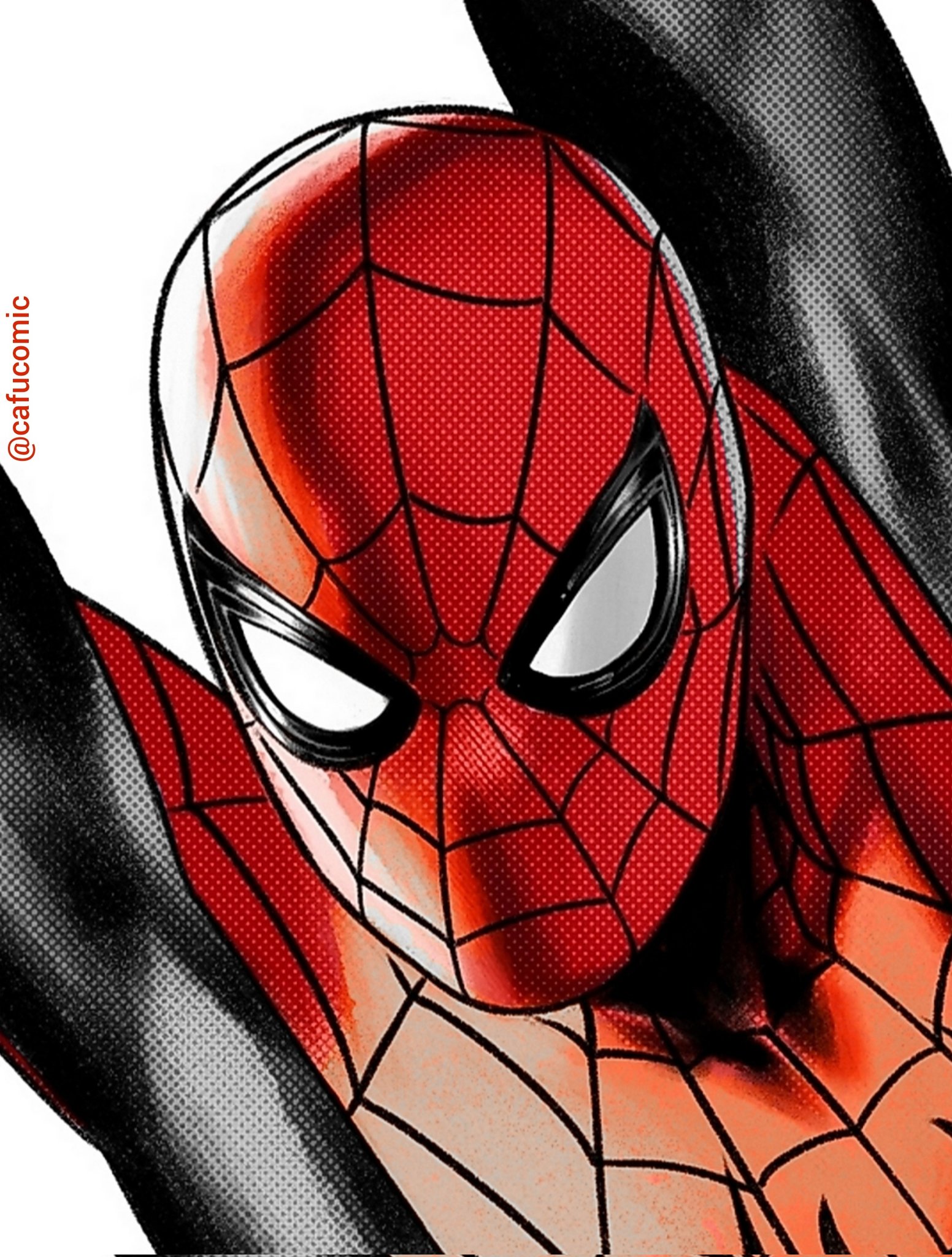 Spiderman Cartoon Drawing Face