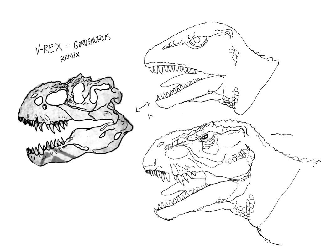 Vastatosaurus Rex Drawing
