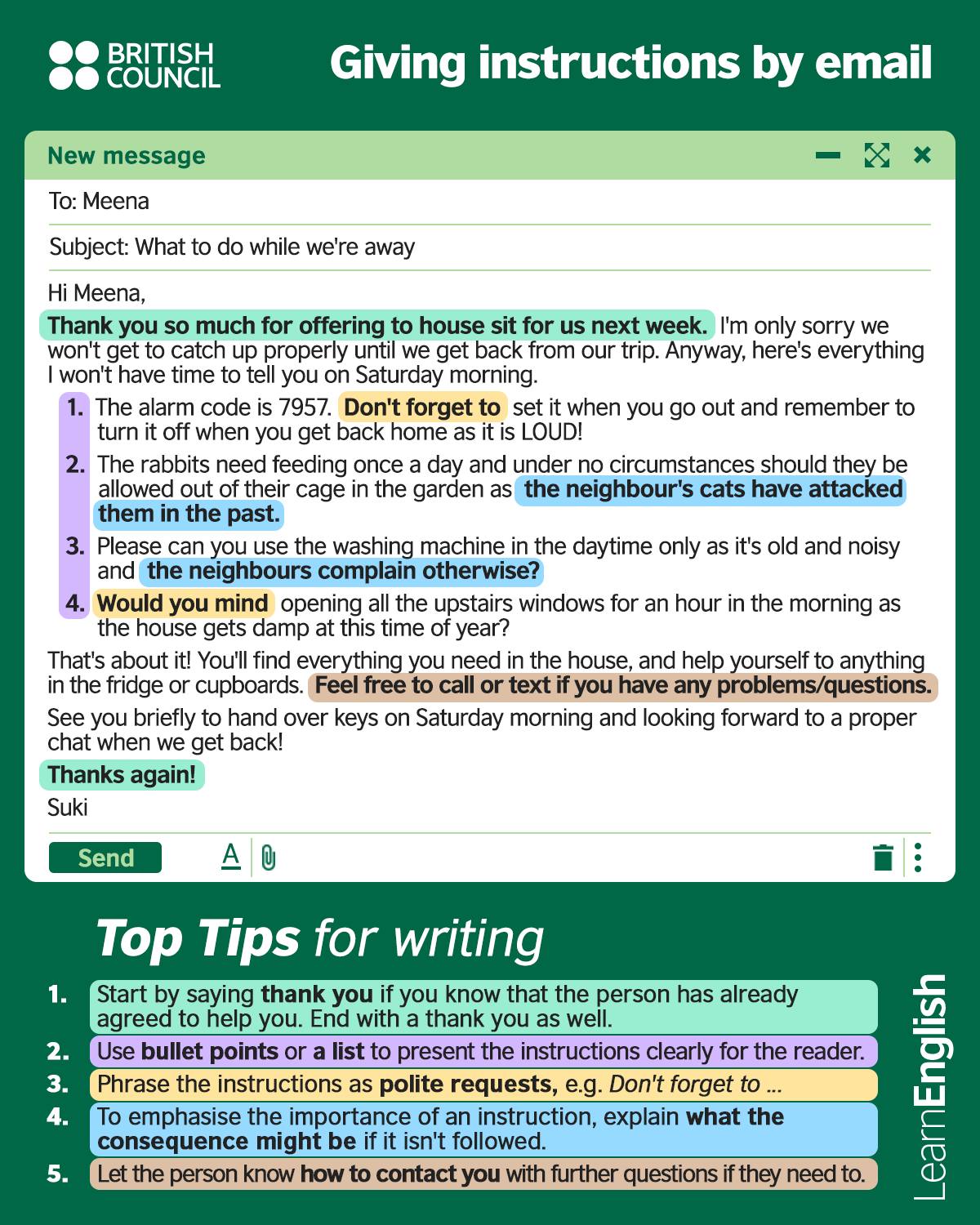 Giving Instructions Activities