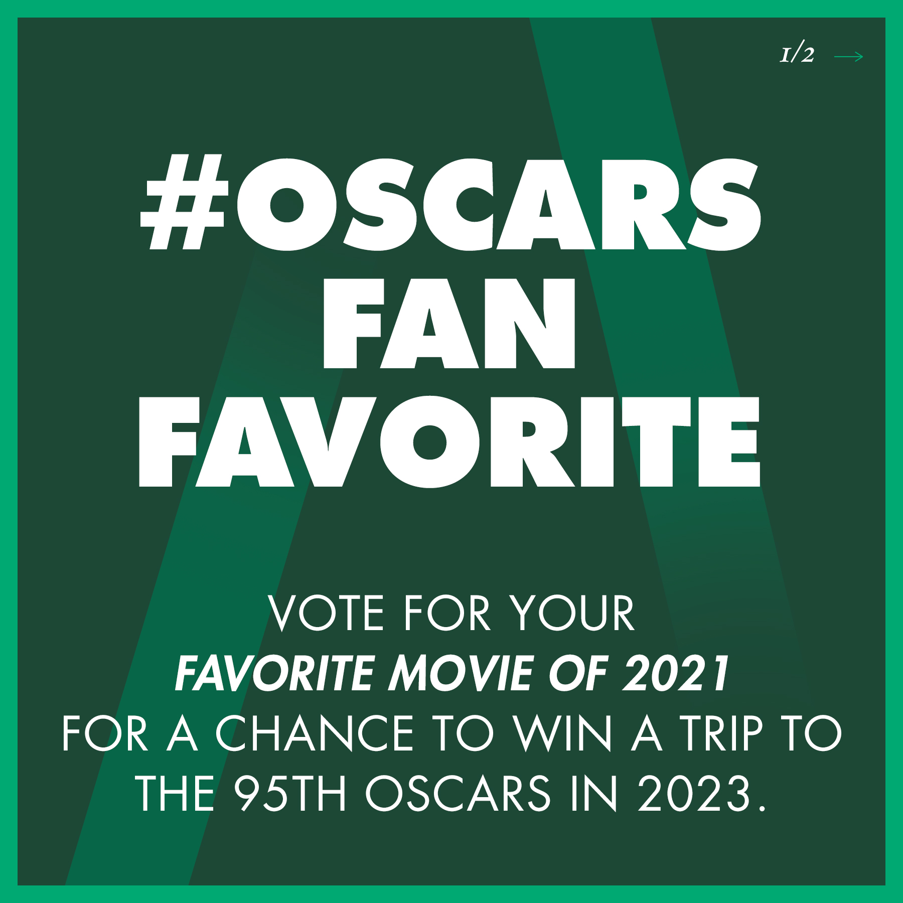 The Academy on Twitter: "How to vote for Oscars Fan Favorite ⬇️ 1 ...