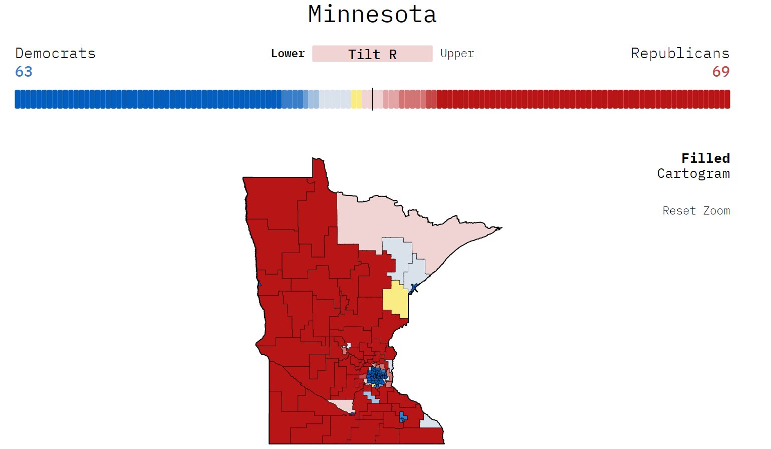 Cartogram Minnesota