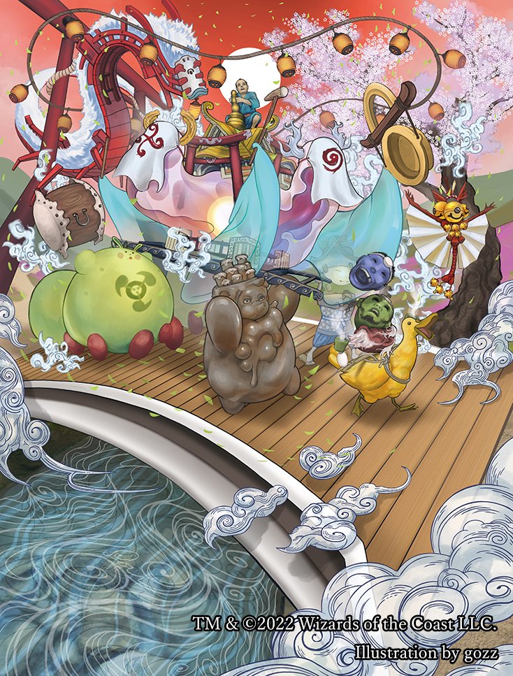 gozz/ごず🏝絵本『無人島漂着100日日記』発売中 on Twitter: "マジック：ザ・ギャザリング「神河：輝ける世界」の 『冥途灯りの行進』を描いてます https://t.co ...