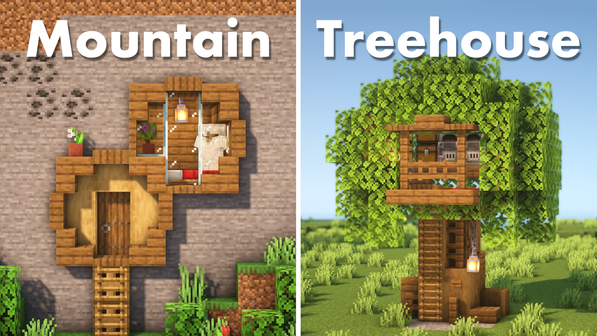 Simple Minecraft Tree Houses
