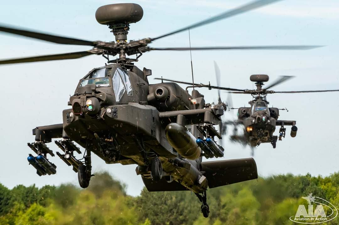 Helicopter Apache In Action