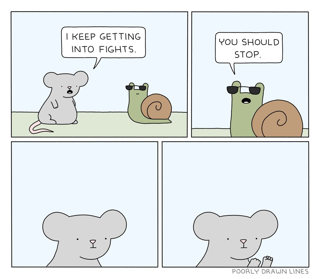 「fights 」poorly drawn linesの漫画