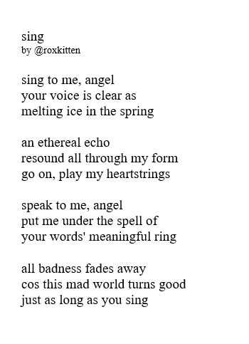 Short Ballad Poems Max On X: "Poem #20 "Sing". A Love Song, Written A