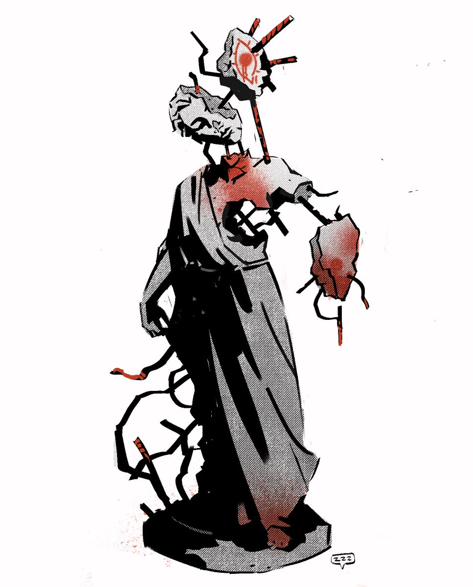 「SCP-173, an unfinished sculpture that ha」|SAMZA 🪰のイラスト