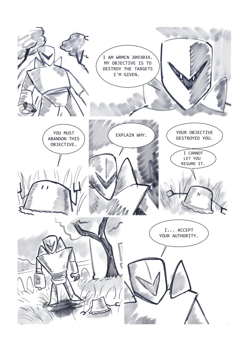 Comic about two robots living in a house