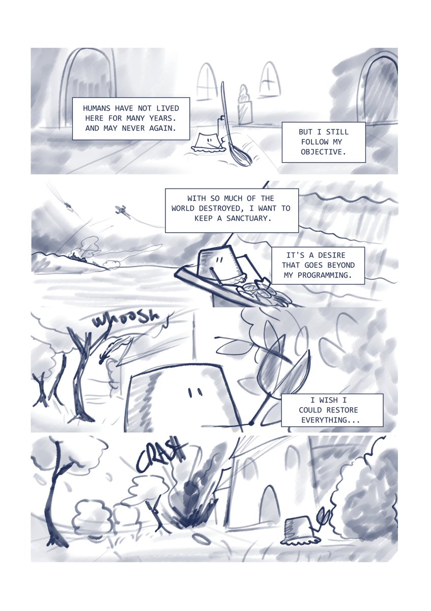 Comic about two robots living in a house