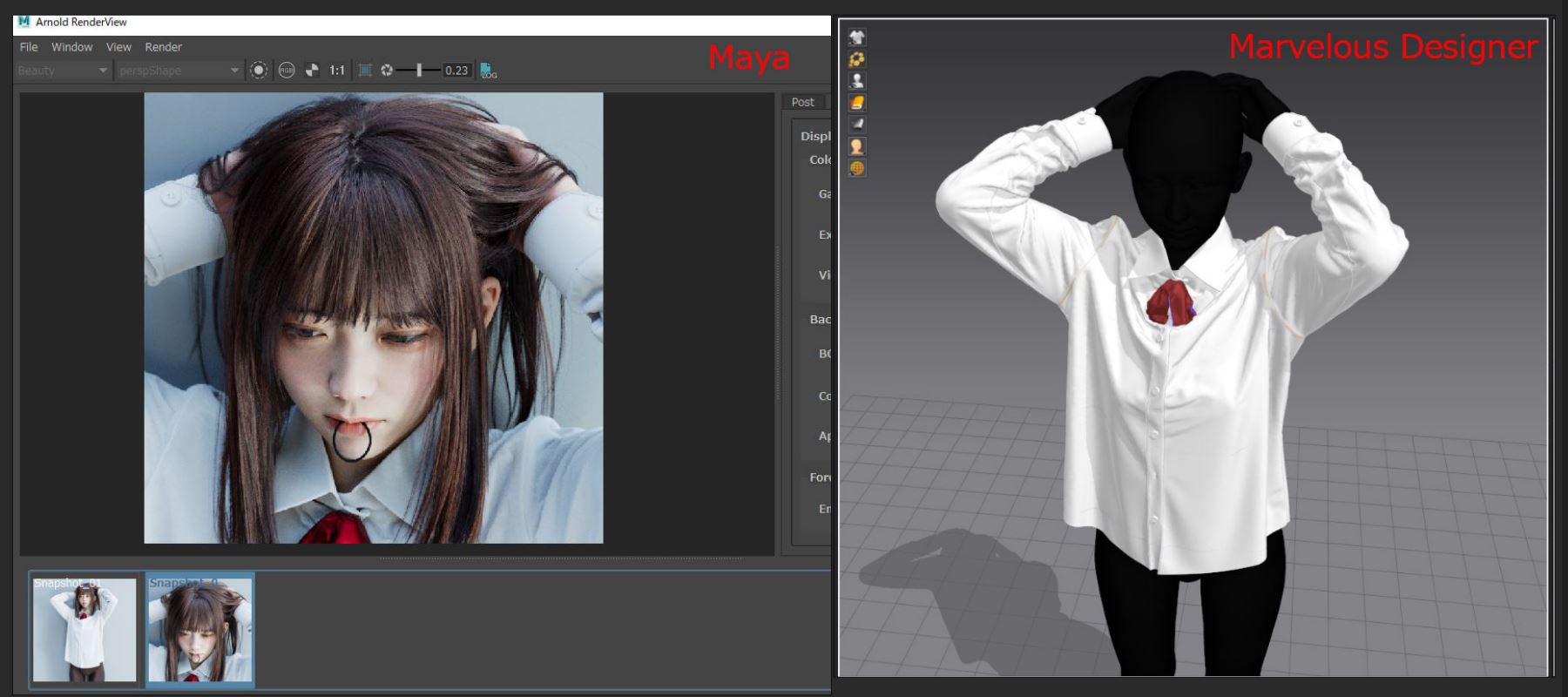 YY_3dcg on Twitter: "#Maya #Arnold #3DCG 髪結び、その他 服はMarvelousDesignerで作成 https://t.co/kDnwy1Wk2I ...