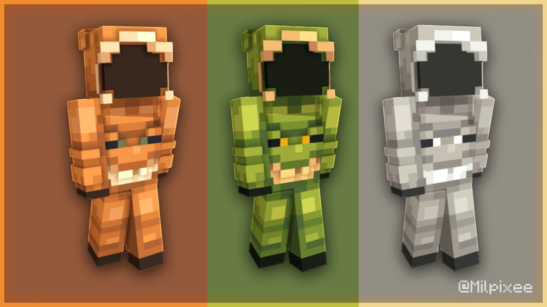 Pixeland l pack model on Twitter: "hi friends! (aka Pixelac0) i made frog costume skins in 3 ...