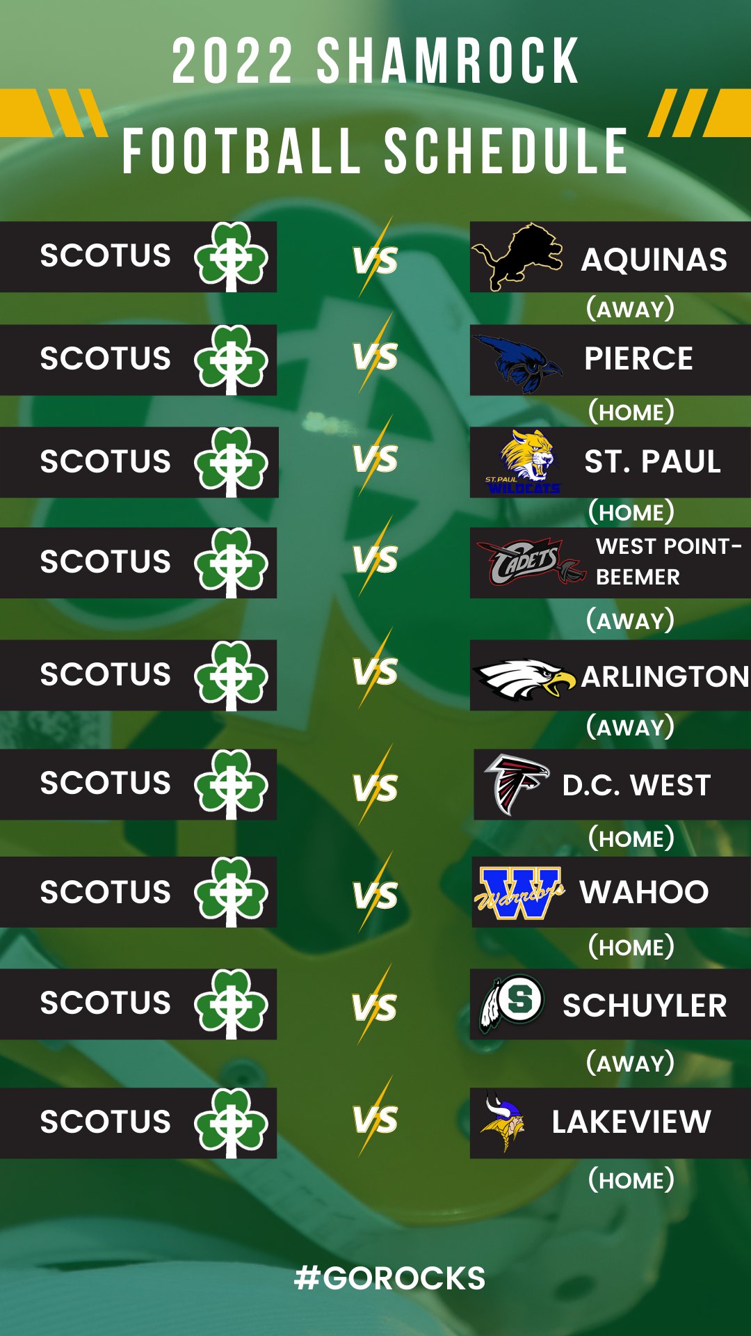 Scotus Central Catholic High School☘️ On Twitter The 2022 Football