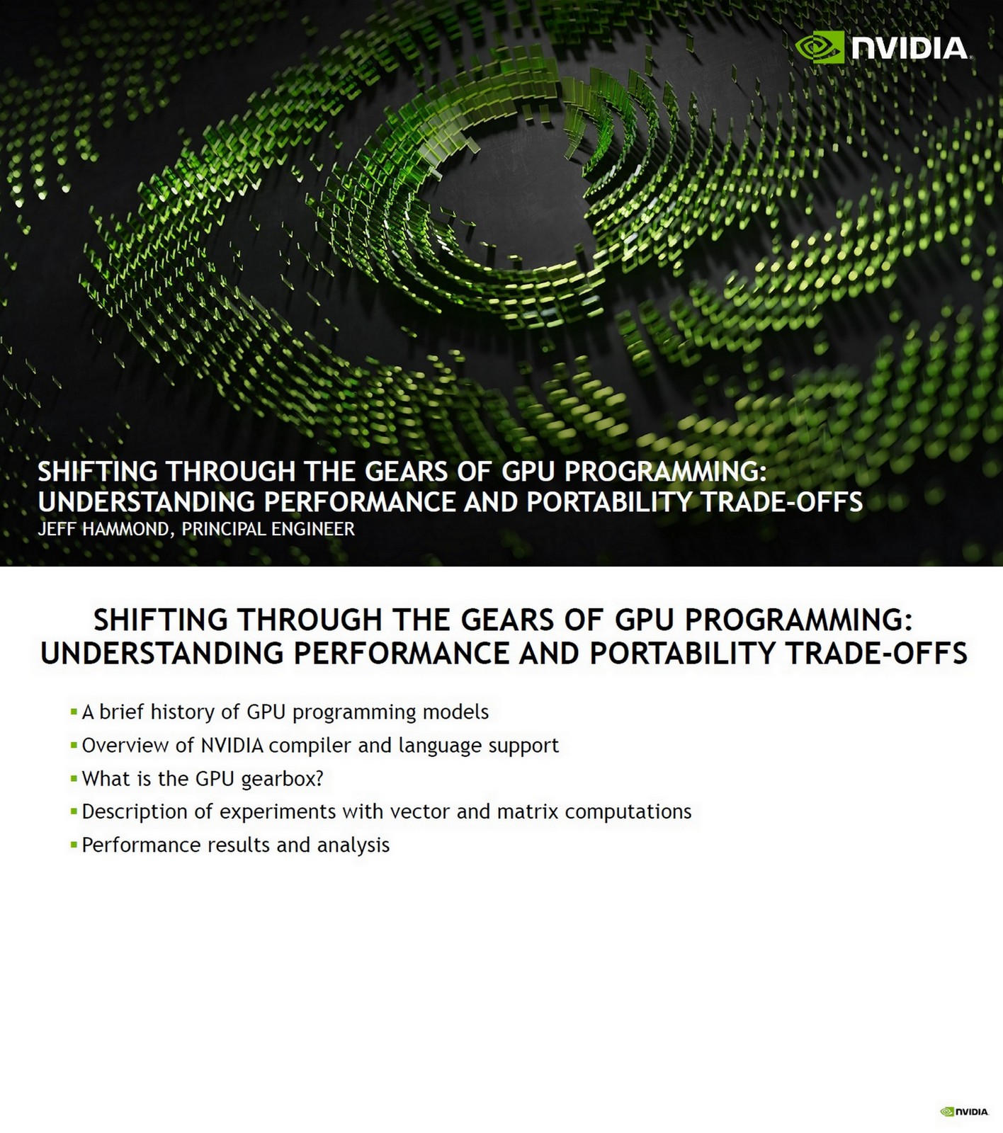 OGAWA, Tadashi on Twitter: "=> "Shifting through the Gears of GPU Programming: Understanding ...