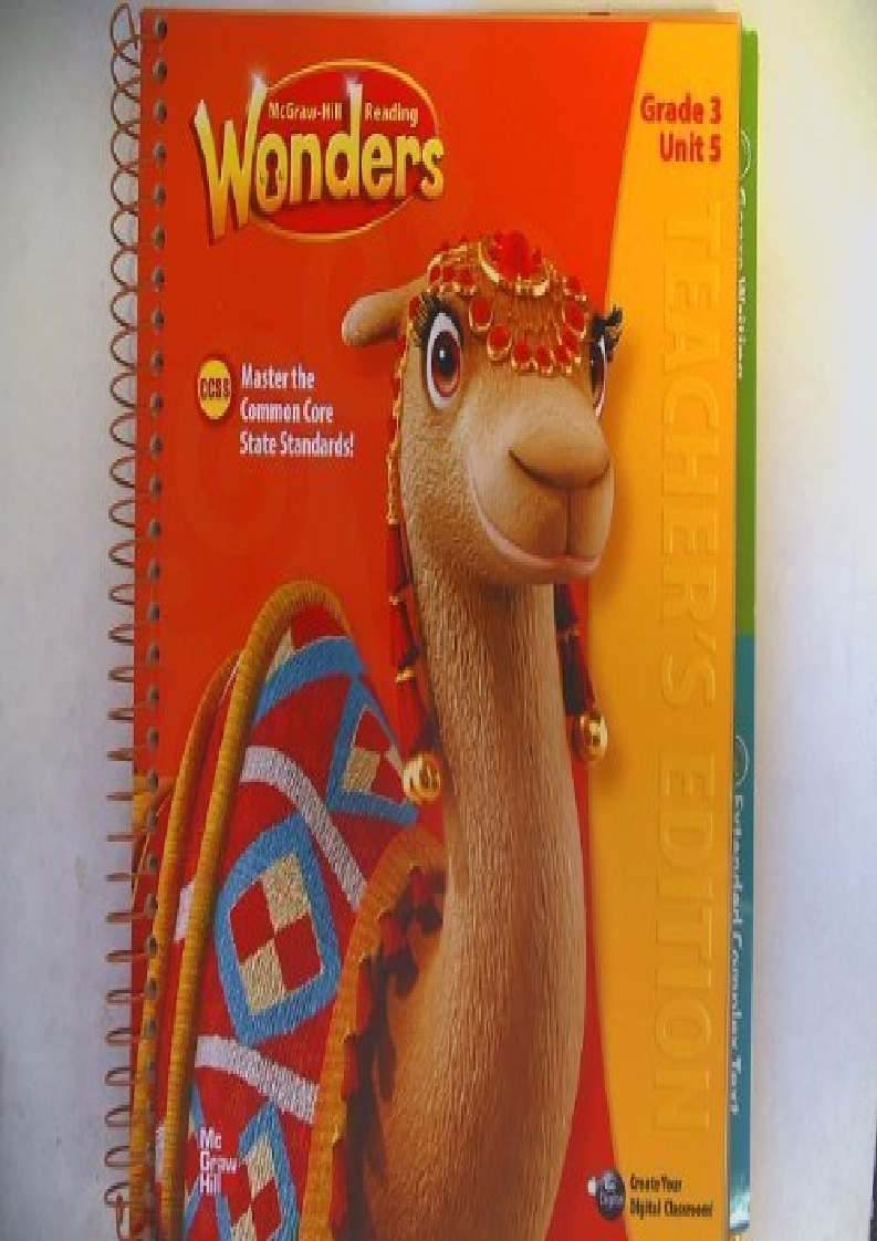 🌟PDF🌟 McGraw-Hill Reading Wonders, CCSS Common Core, Teacher's Edition ...