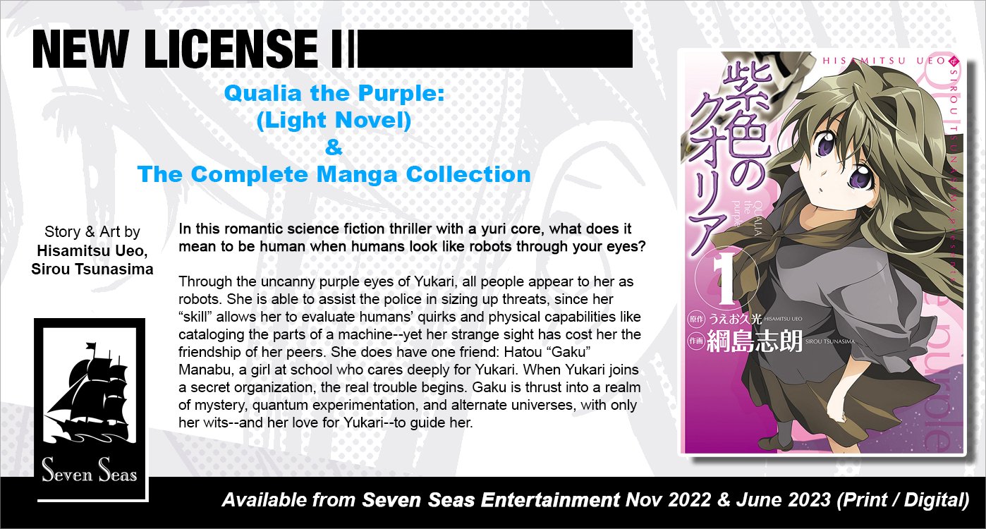 Seven Seas Entertainment on Twitter: "Brand-new license announcement! QUALIA THE PURPLE by ...